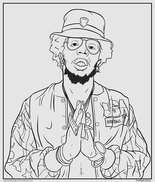 Rapper Drake Coloring Pages