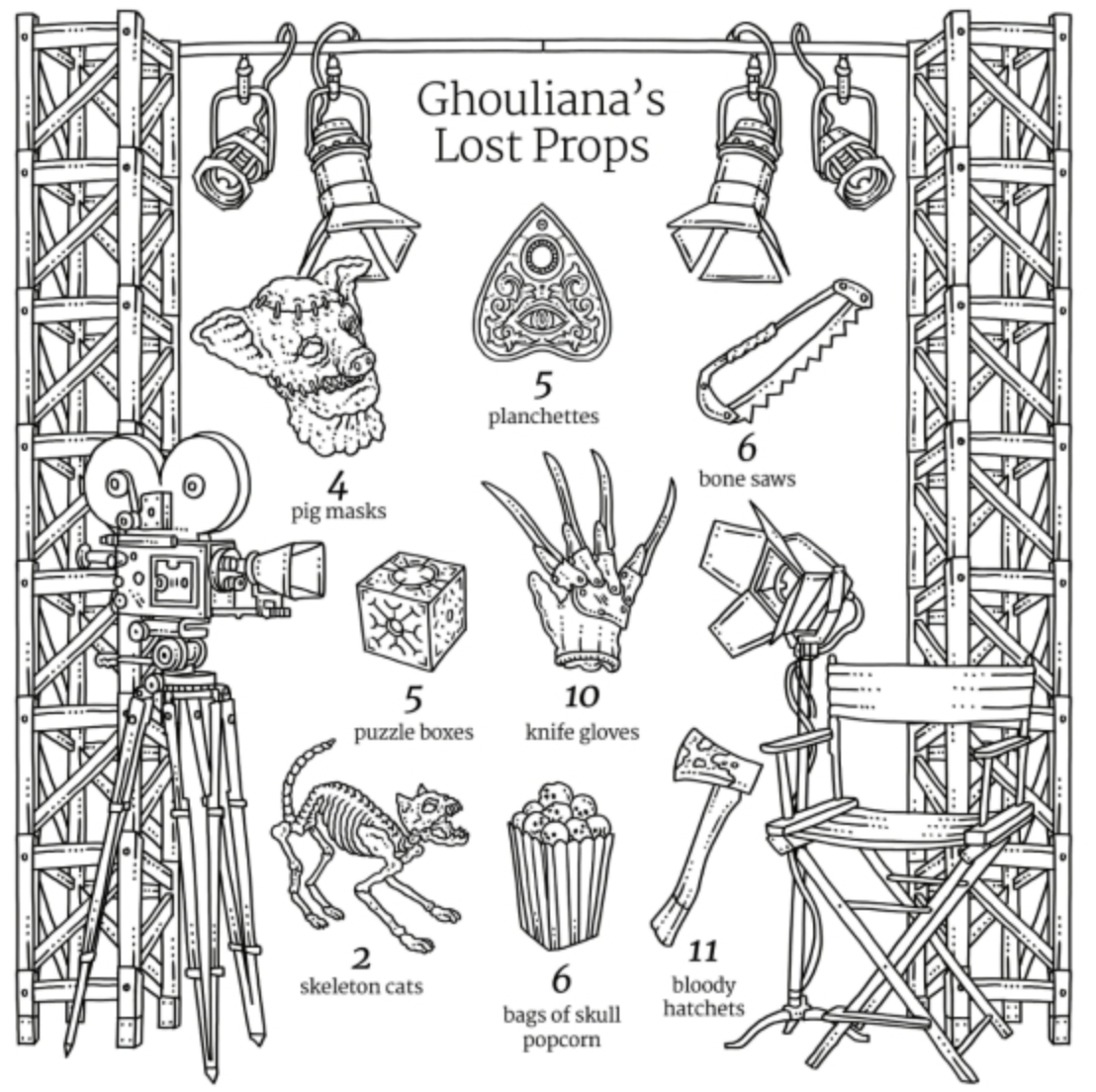 Beauty Of Horror Coloring Pages
