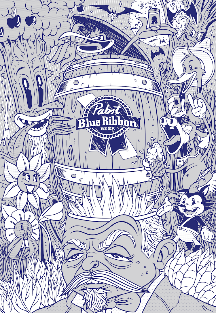 Pabst Blue Ribbon Clip Art