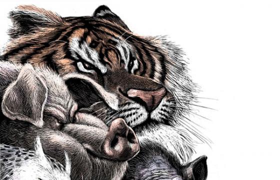 Juxtapoz Magazine - Satire & Animals by Ricardo Martinez